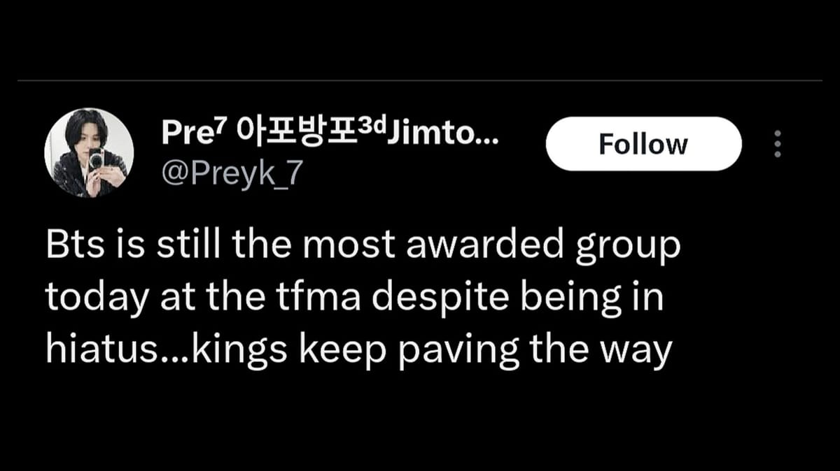 "King behaviour": ARMYs celebrate as BTS becomes the most awarded group ...