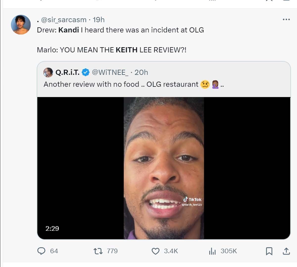 "Thanos of the food industry": Keith Lee's review of Kandi Buruss' Old ...