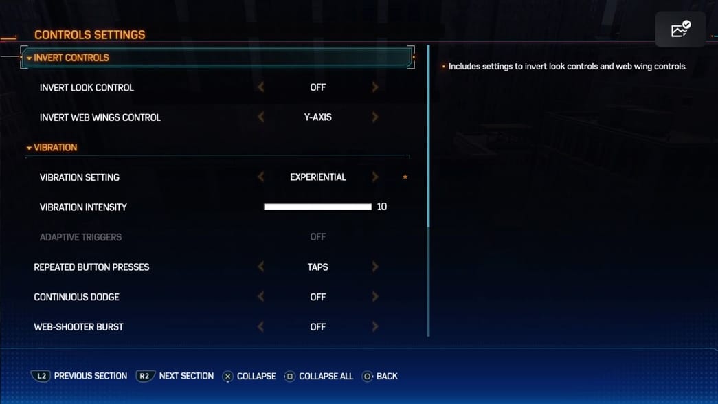 Best controller settings for Marvel's Spider-Man 2