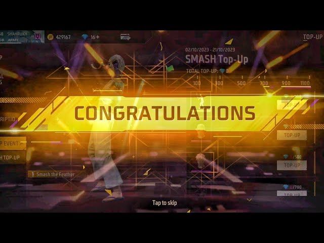 Free Fire Smash Top-Up event guide: Get free Smash the Feather emote ...