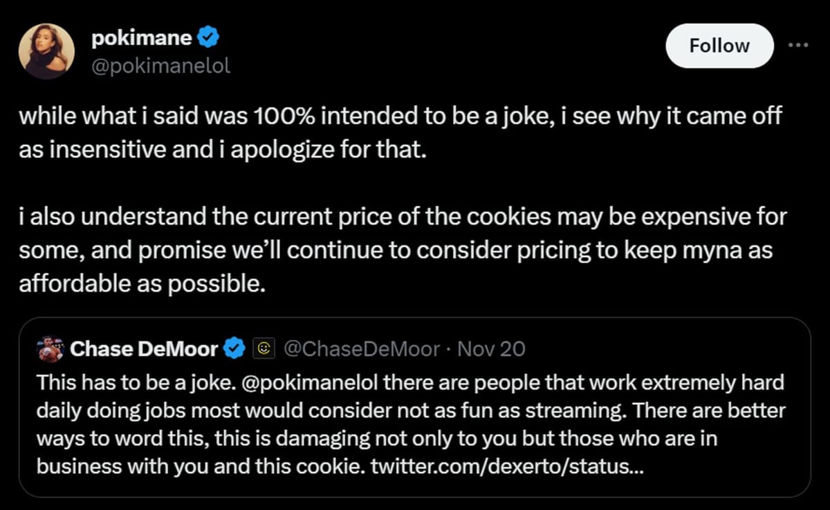 Entire Pokimane Myna Cookies controversy explained