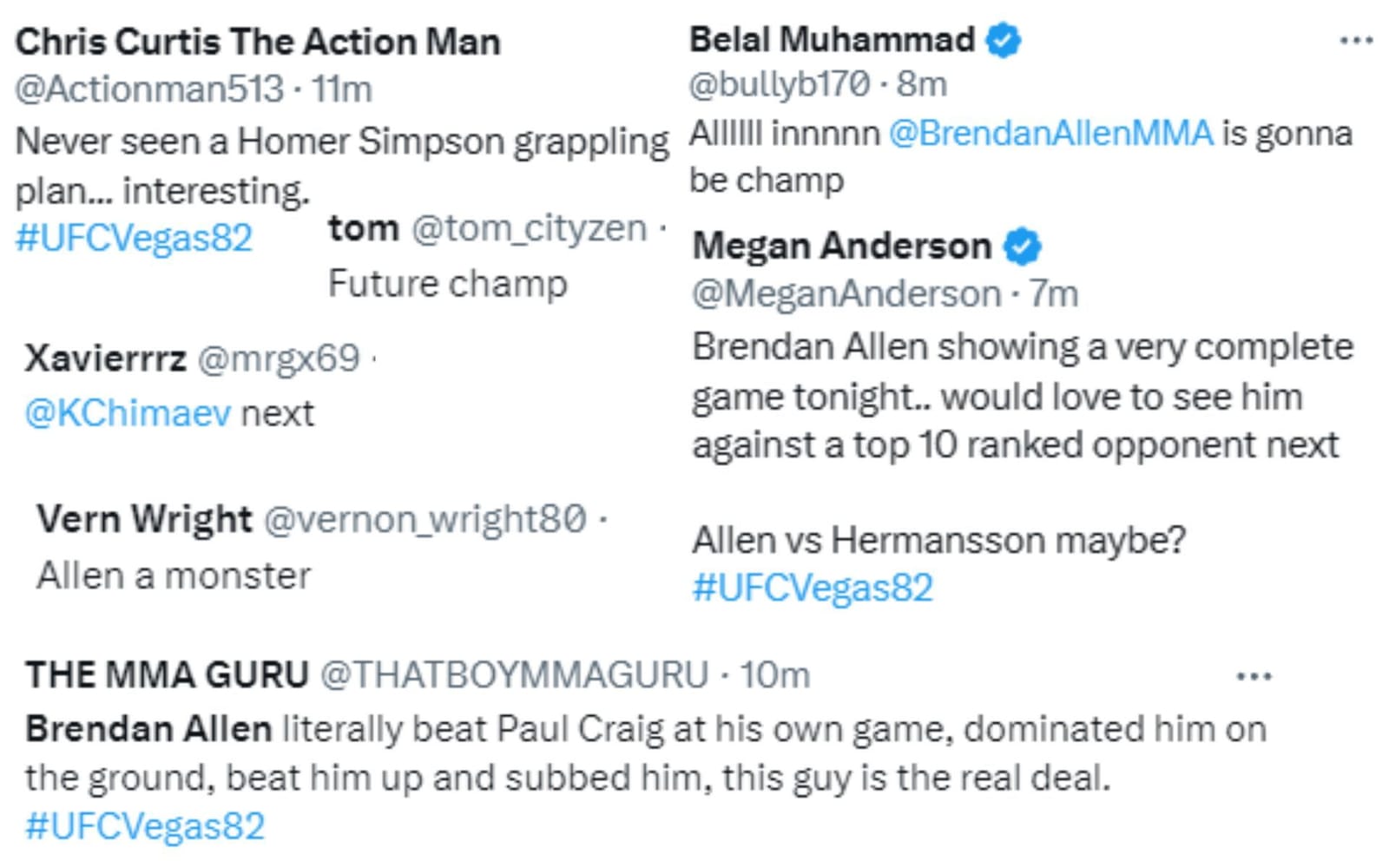 UFC Vegas 82 results: "Homer Simpson grappling plan" - UFC fighters and ...