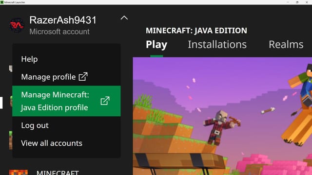 How to change Minecraft gamertag or username