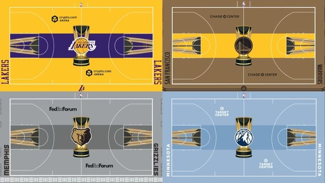 How much does NBA In-Season Tournament court cost? Details of solid ...