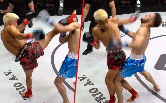 “Now that’s a Muay Thai kick” - Fans in utter awe of Zhang Peimian’s ...