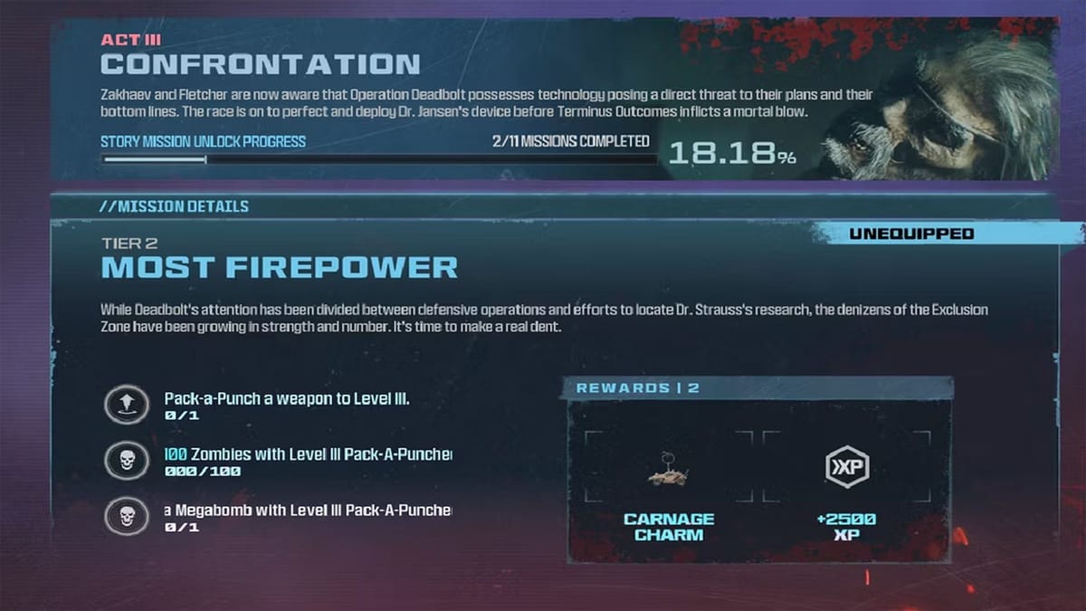 Modern Warfare 3 Zombies 'Most Firepower' Act 3 Tier 2 Mission: How to ...