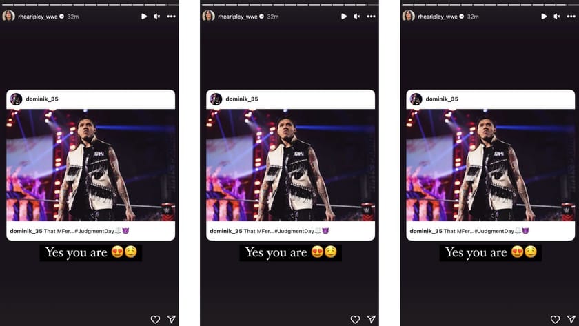 Rhea Ripley sends flirtatious message to WWE RAW star