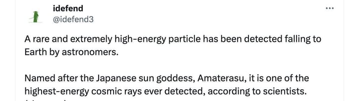 What does Amaterasu mean? Ultra powerful Cosmic ray hits earth, leaves ...