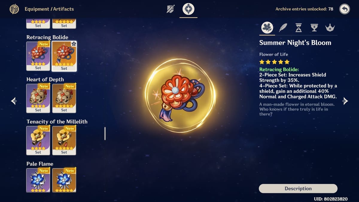 Genshin Impact: Charlotte's best weapons and artifacts