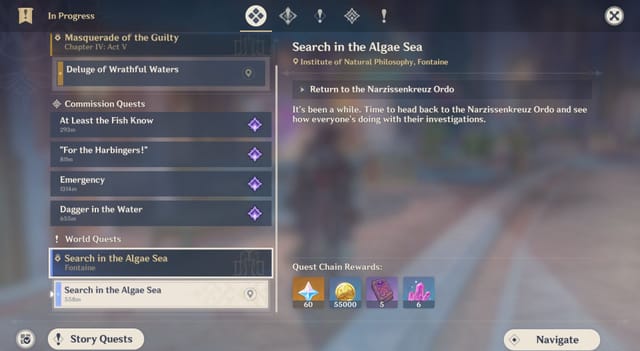 Genshin Impact 4.2 World Quests list