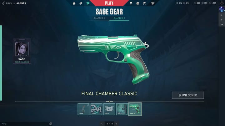 All Valorant Agent Contract Classic skins ranked from worst to best