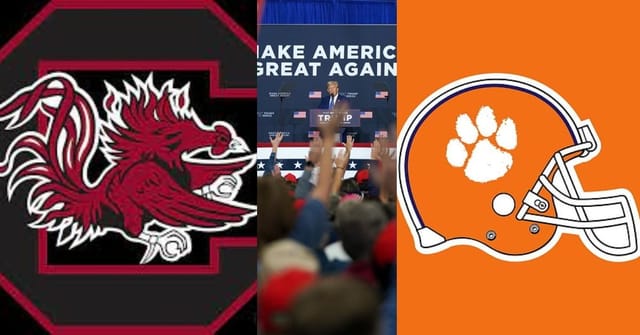 Donald Trump attending South Carolina vs. Clemson game draws hilarious ...