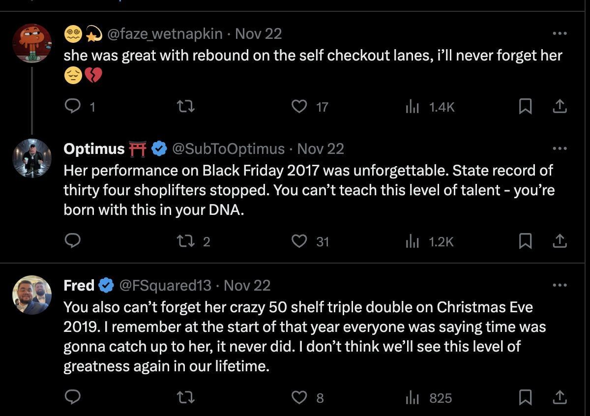 Who is Gail Lewis? Tributes pour in as Viral Walmart employee takes ...