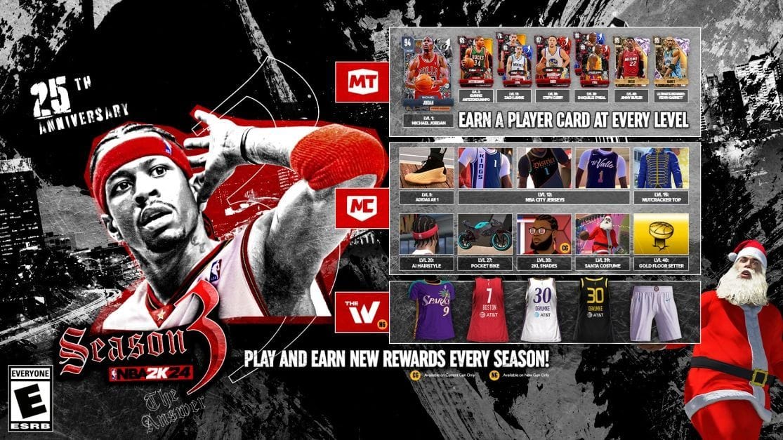 NBA 2K24 Season 3 - 40 free cards, new rewards, and more