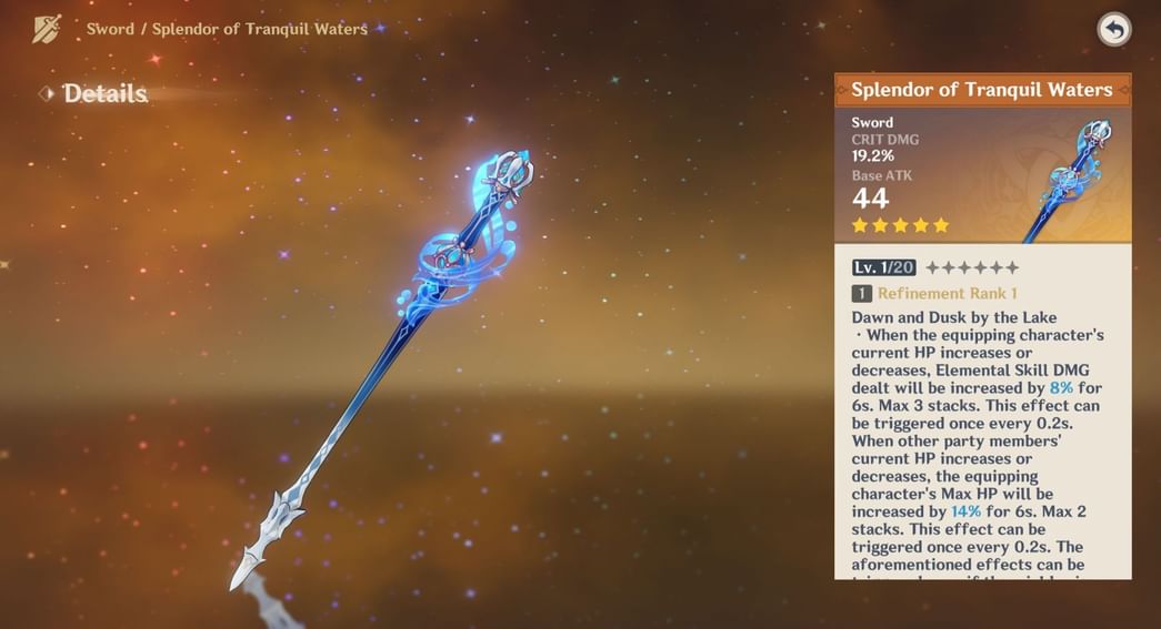 Genshin Impact 4.2 weapons: Furina's signature weapon and free 4-star Sword leaks