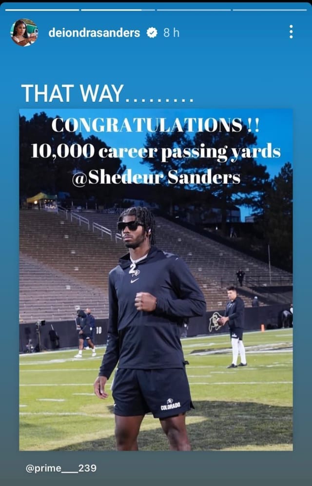 Deion Sanders' daughter Deiondra flexes her brother Shedeur Sanders ...