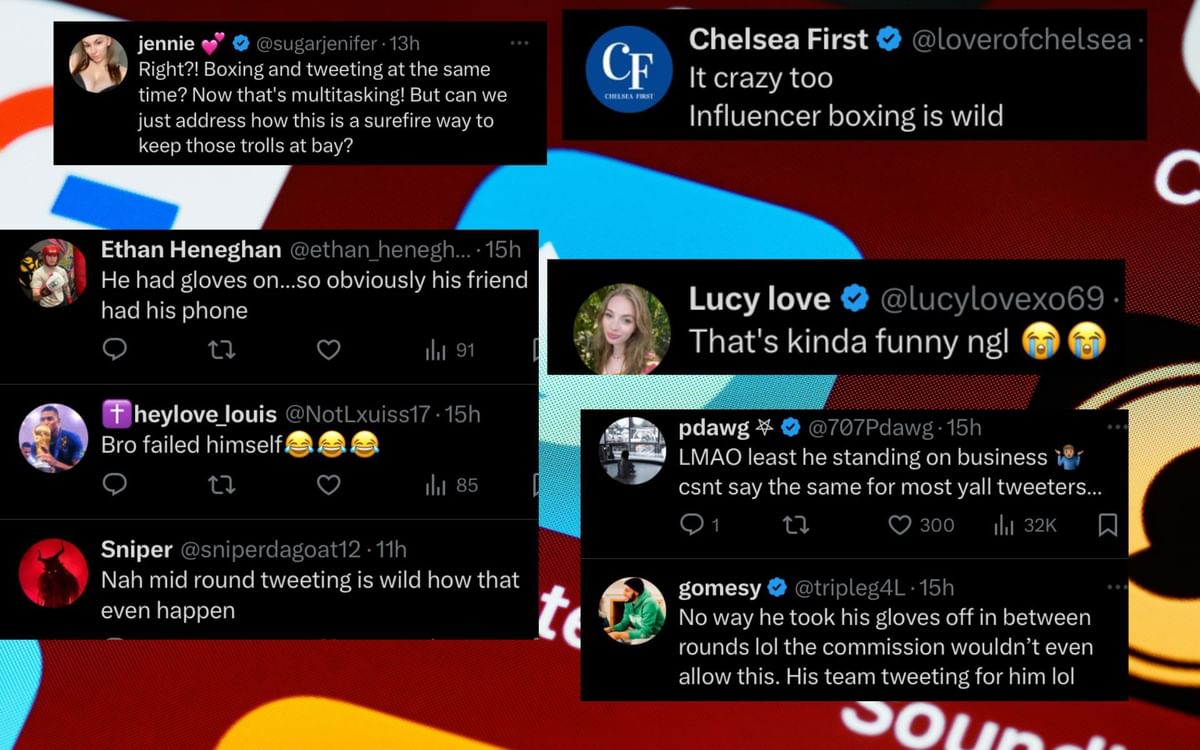 “Influencer boxing is wild” - Fans shocked as Bdave tweets mid-round ...