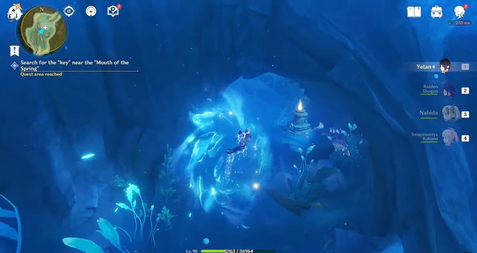 How to search for the Key near the Mouth of the Spring in Genshin Impact