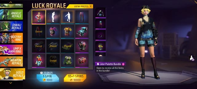 New Free Fire Gold Royale and Weapon Royale in OB42 version: Rewards ...