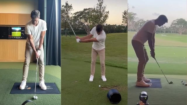 IN PHOTOS: Tom Brady's golf practice in full swing as ex-NFL QB sets ...