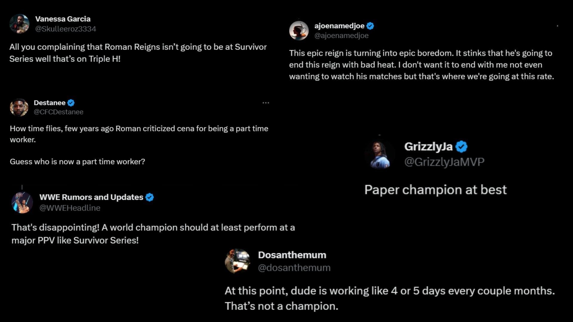 "That's on Triple H!" - WWE Universe disgusted by Roman Reigns ...