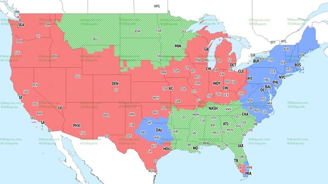 NFL Week 9 Coverage Map 2023: TV schedule, channel and broadcast ...