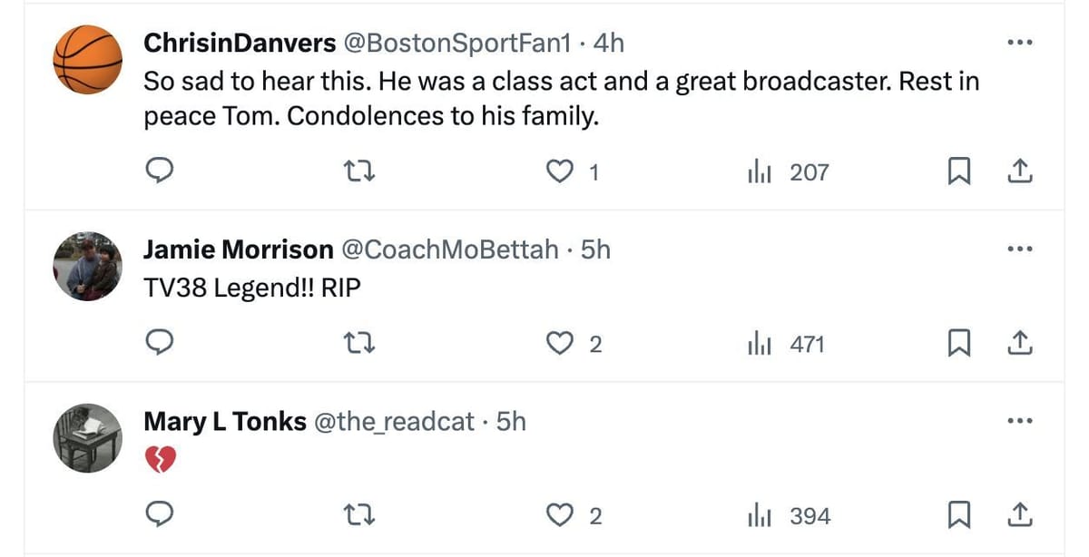 Who was Tom Larson? Tributes pour in as legendary sportscaster dies aged 84