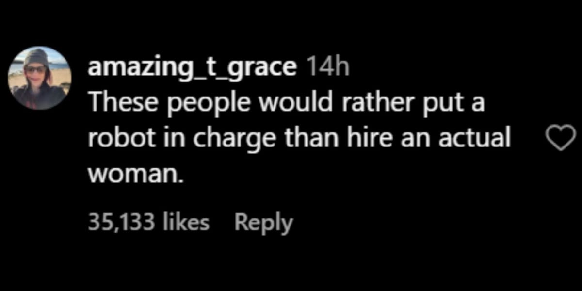 AI: "Rather put a robot in charge than hire an actual woman": World's ...