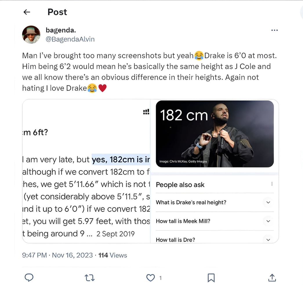 How tall is Drake? Rapper gets clowned for allegedly lying about his ...