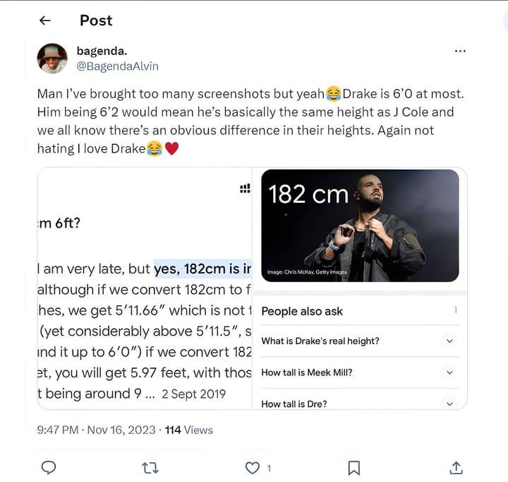 How tall is Drake? Rapper gets clowned for allegedly lying about his ...