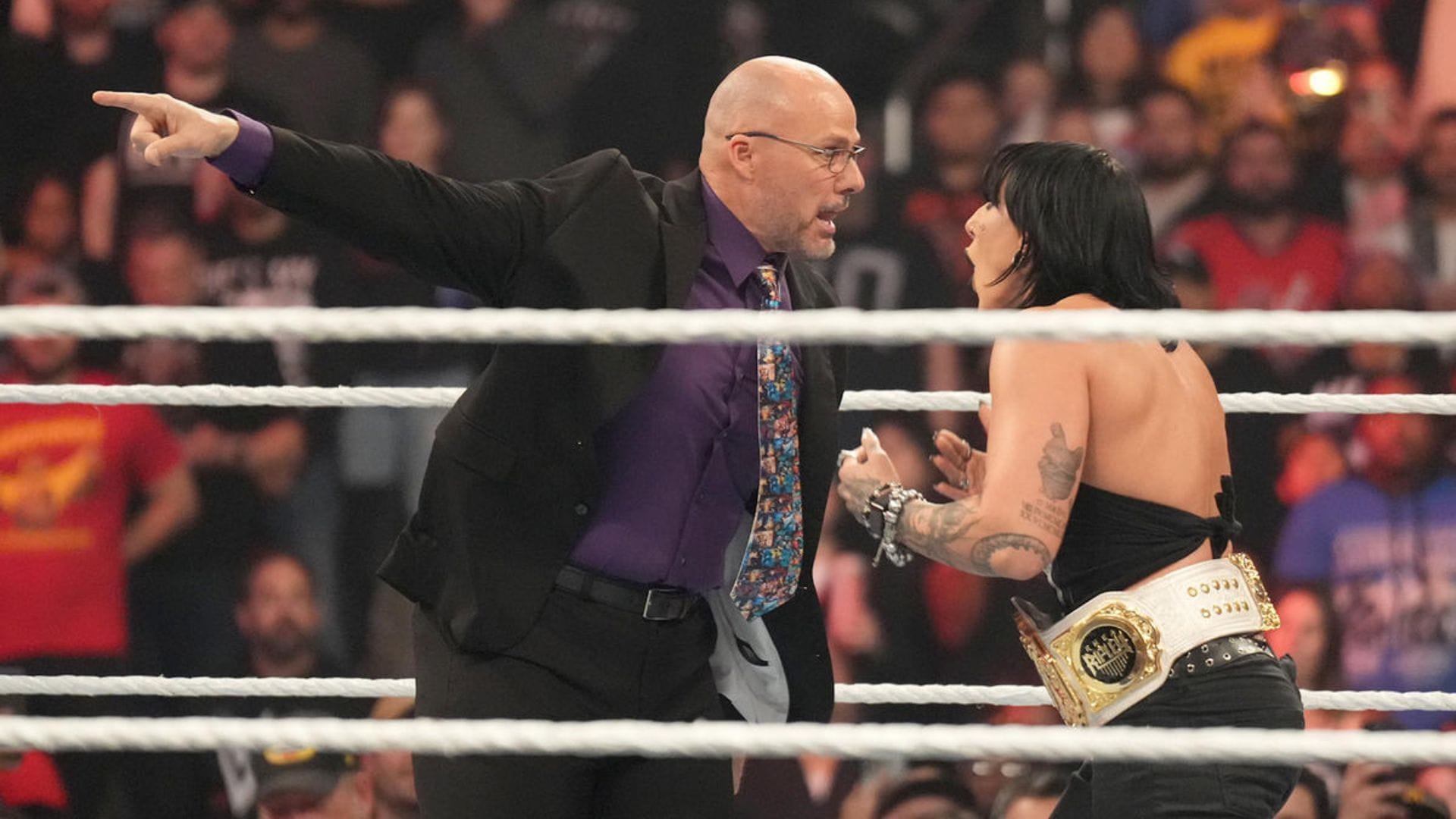 Adam Pearce trolls Rhea Ripley after reprimanding her on WWE RAW