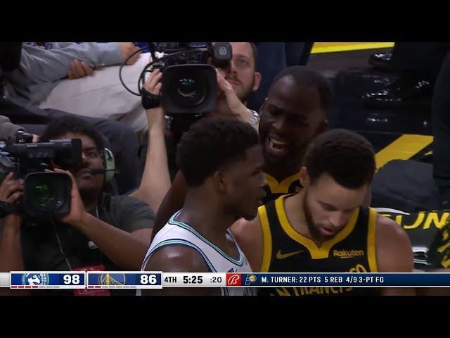 Watch: Anthony Edwards rises for thumping slam over Dario Saric