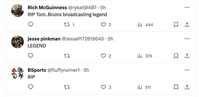 Who was Tom Larson? Tributes pour in as legendary sportscaster dies aged 84