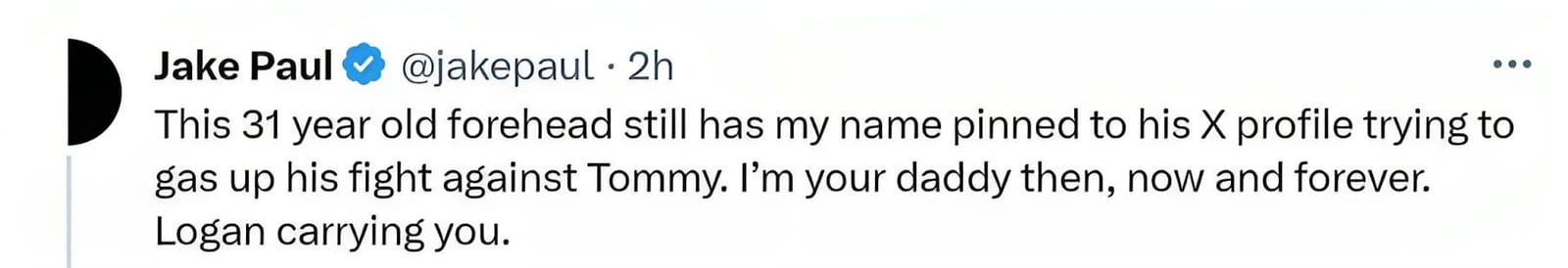 KSI: "Logan carrying you" - Jake Paul puts "31-year-old forehead" KSI ...