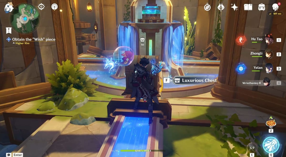 Genshin Impact Orthant's puzzle solution for Meteoric Lance quest