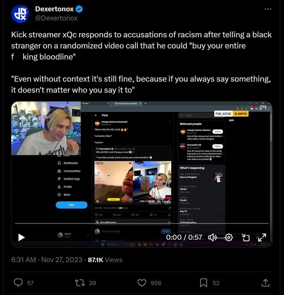 "I say it to everybody" - xQc responds to racism allegations after ...