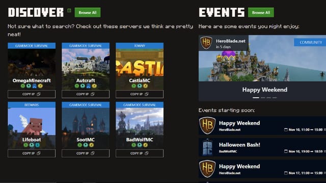 Minecraft collabs with GamerSafer to create an official server list