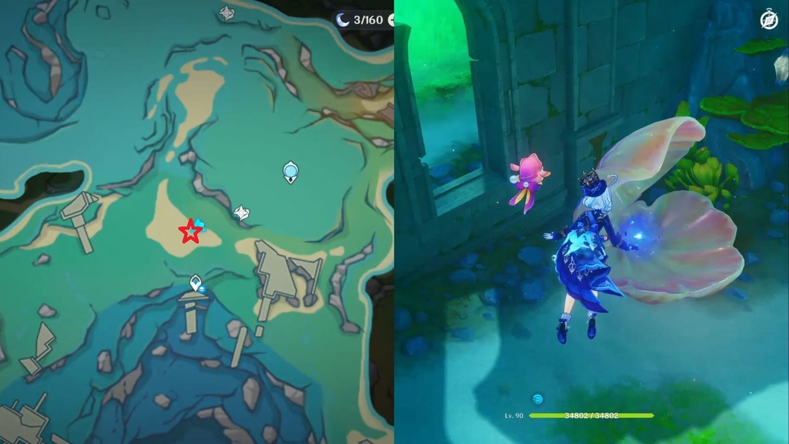 Genshin Impact Fontaine treasure map locations