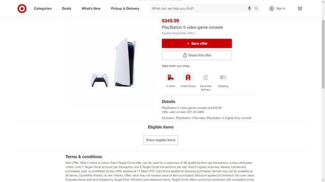 Get PS5 for $349 at Target Black Friday Sale: How to claim, terms and ...