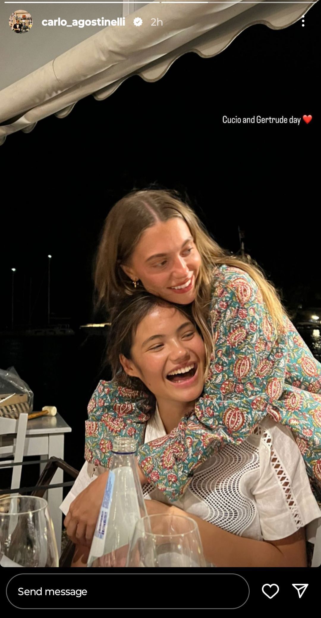 Emma Raducanu celebrates 21st birthday with Carlo Agostinelli and his ...