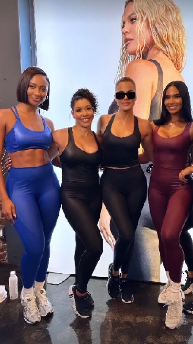 Travis Kelce's ex Kayla Nicole shows up to promote Khloe Kardashian's new Fabletics line