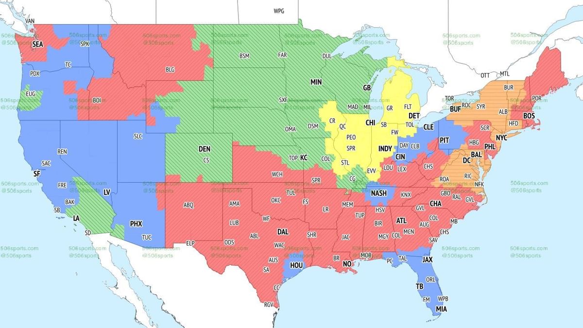 NFL Week 11 Coverage Map 2023: TV schedule, channel, and broadcast details for CBS and Fox