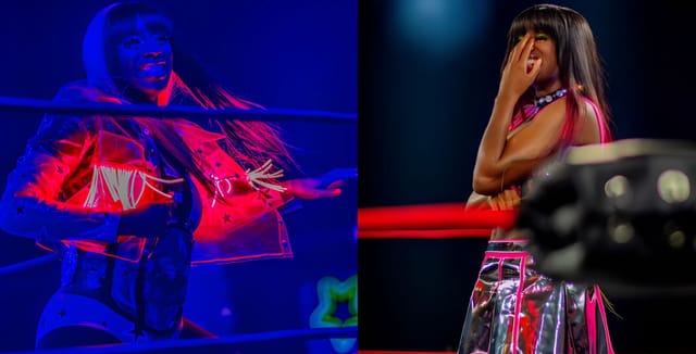 [Photo]- Legendary WWE Superstar poses with Trinity Fatu (Naomi) on ...