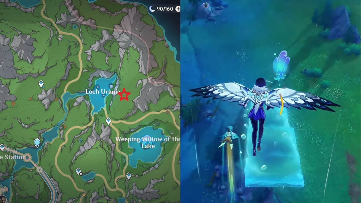 Genshin Impact Loch Urania Hydroculus locations
