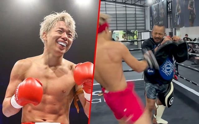WATCH: Japanese legend Takeru gets the rounds in with famed coach ...