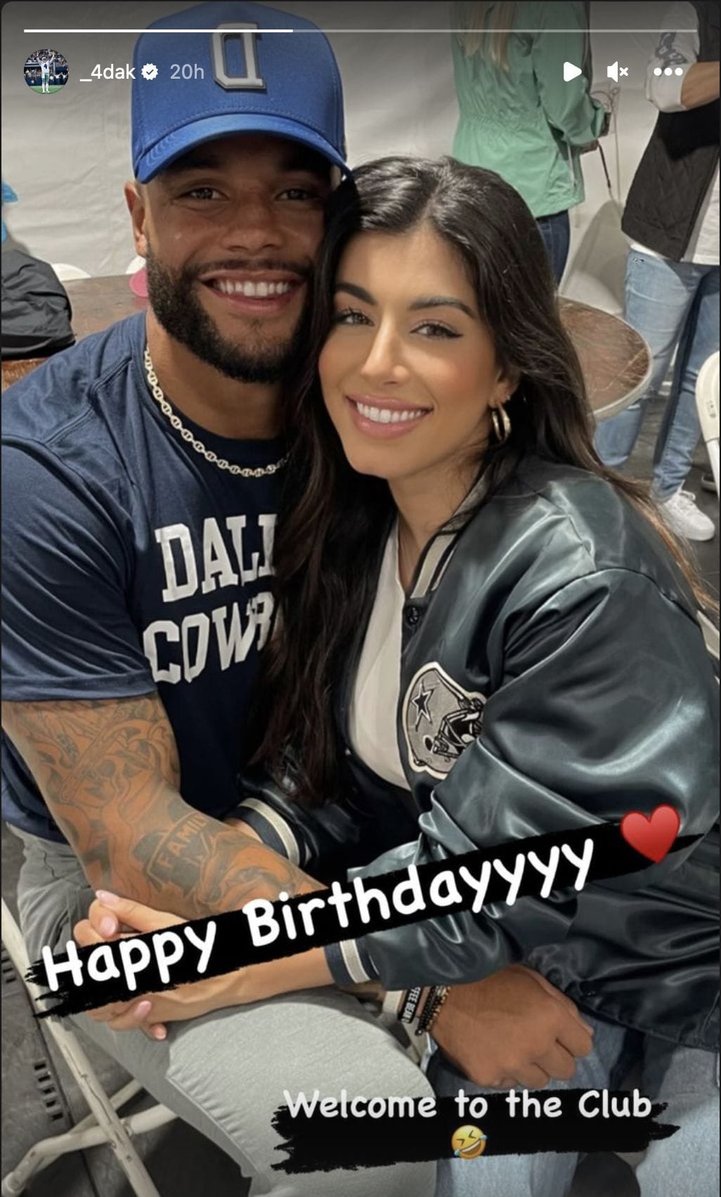 Dak Prescott welcomes girlfriend Sarah Jane Ramos to ‘The Club’ on her ...