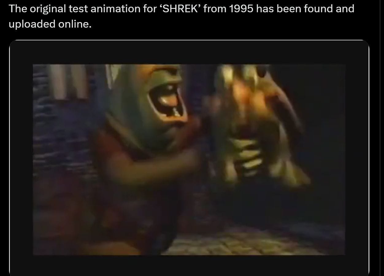 "This made me feel uncomfortable"- Leaked Shrek 1995 test animation ...
