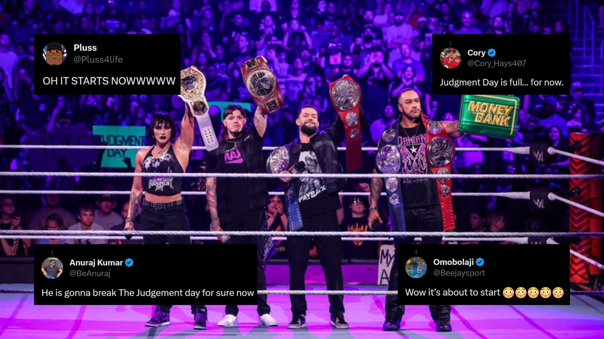 "The beginning of the End," "He's going to break The Judgment Day ...