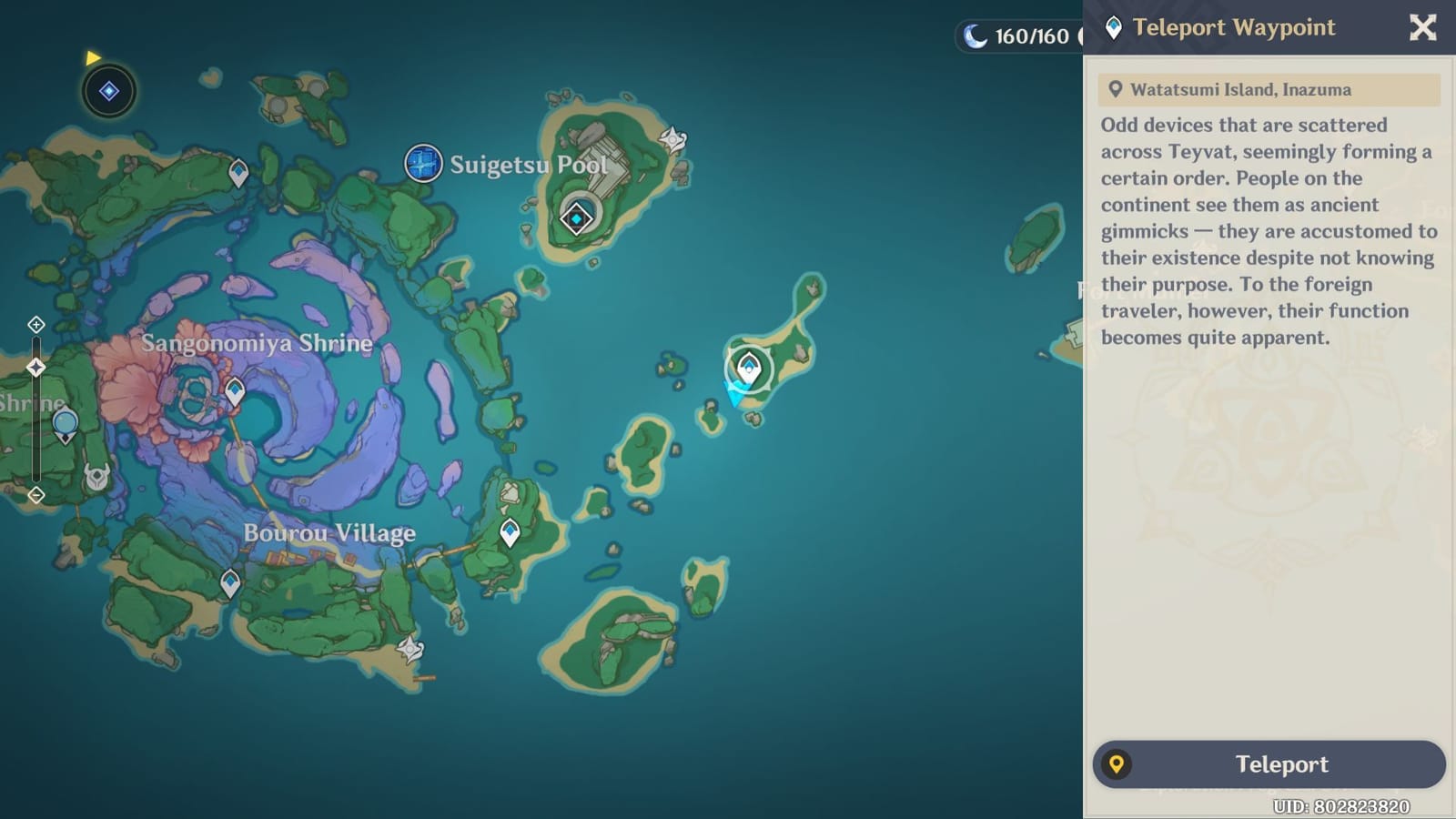 Genshin Impact Unagi locations