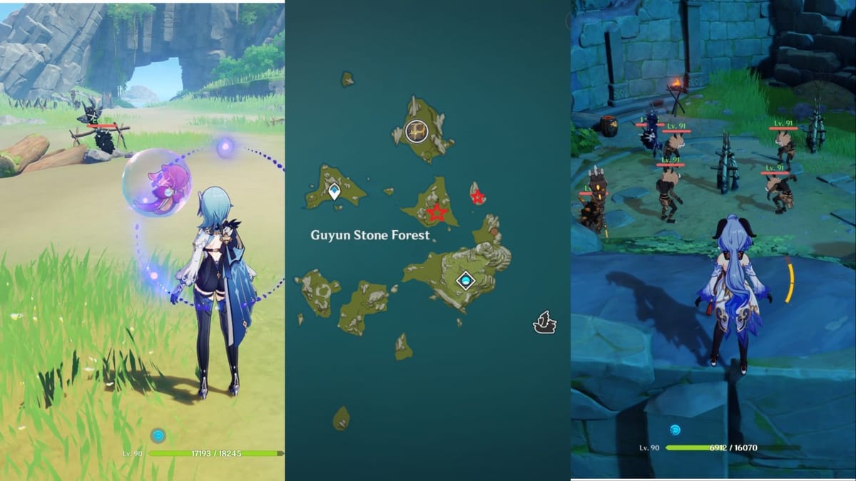 Locations of Staff-Wielding Opponents in Genshin Impact